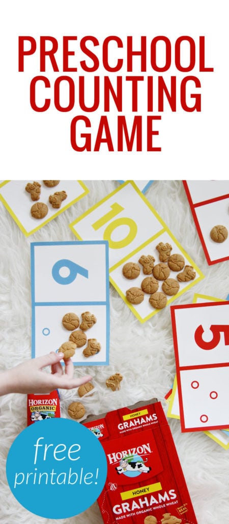 Preschool Math Counting Game + Free Printable